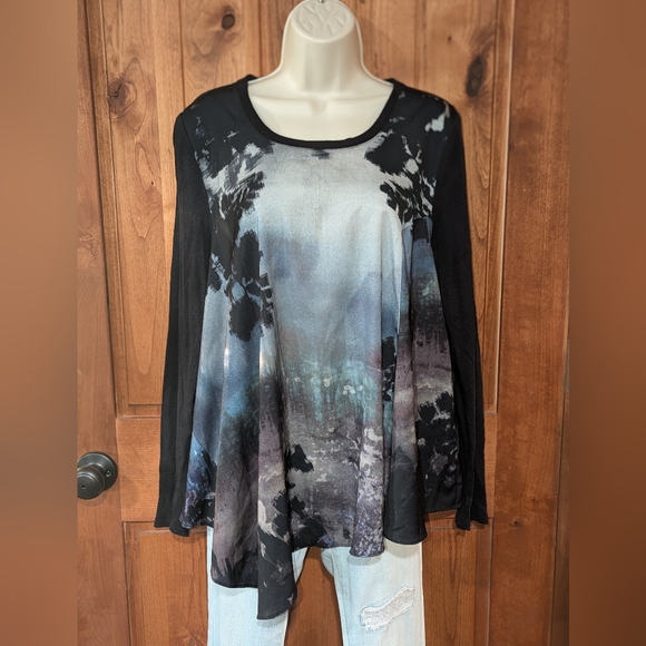 Simply Vera Vera Wang | Tops | Simply Vera Vera Wang Black And Blue ...